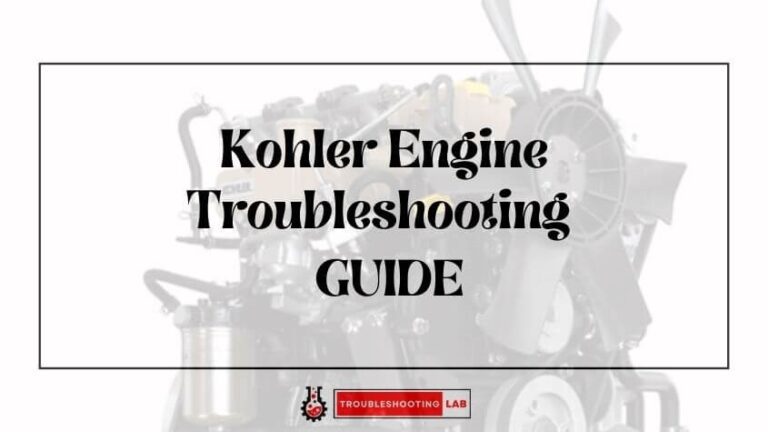 Kohler Engine Troubleshooting Guide: Easy Fixes